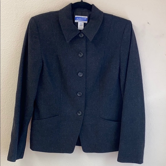 Pendleton | Jackets & Coats | Pendleton Wool Blazer Size 6 Petite ...